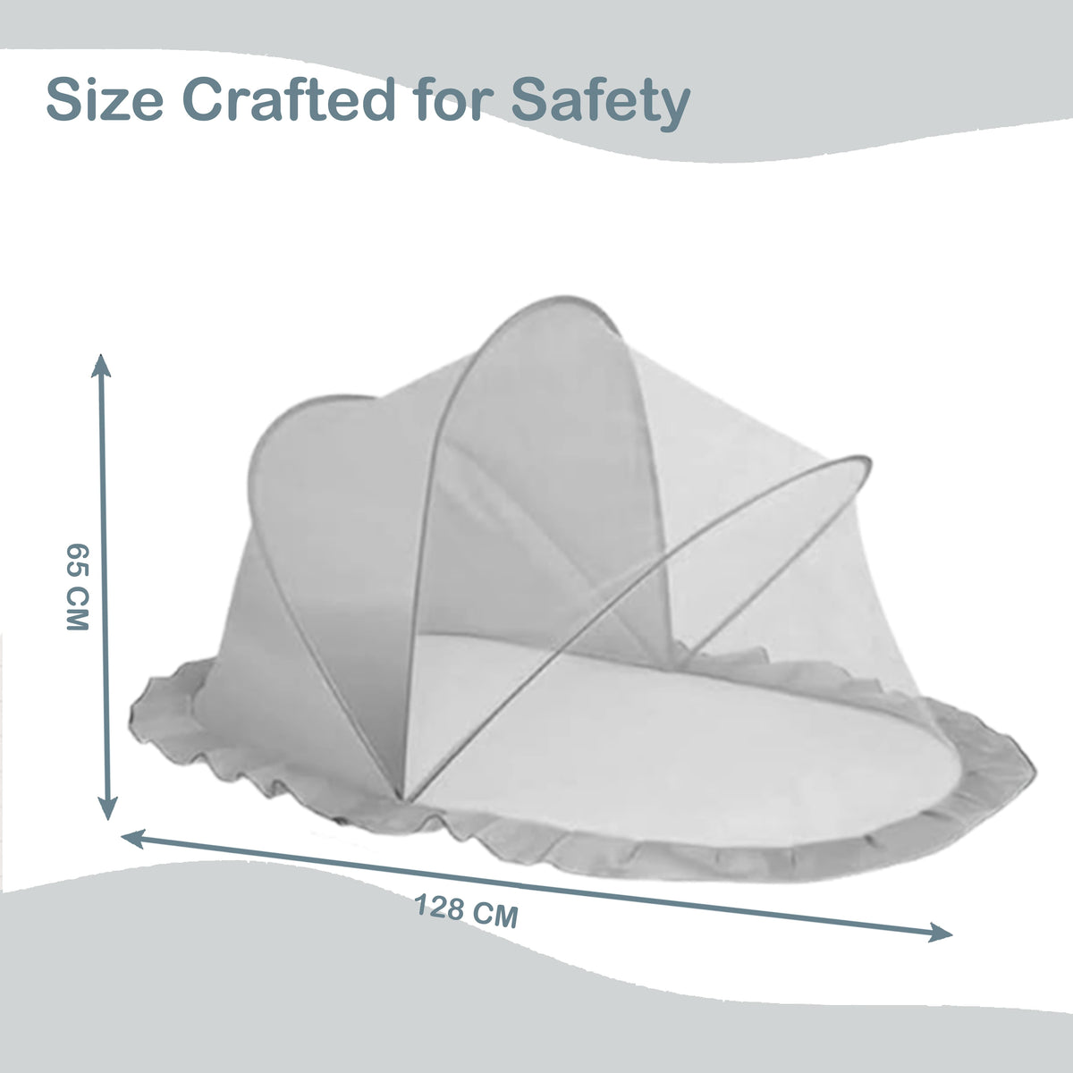 Fareto Foldable Baby Mosquito Net, Bottomless Net for Safe & Easy Use ...