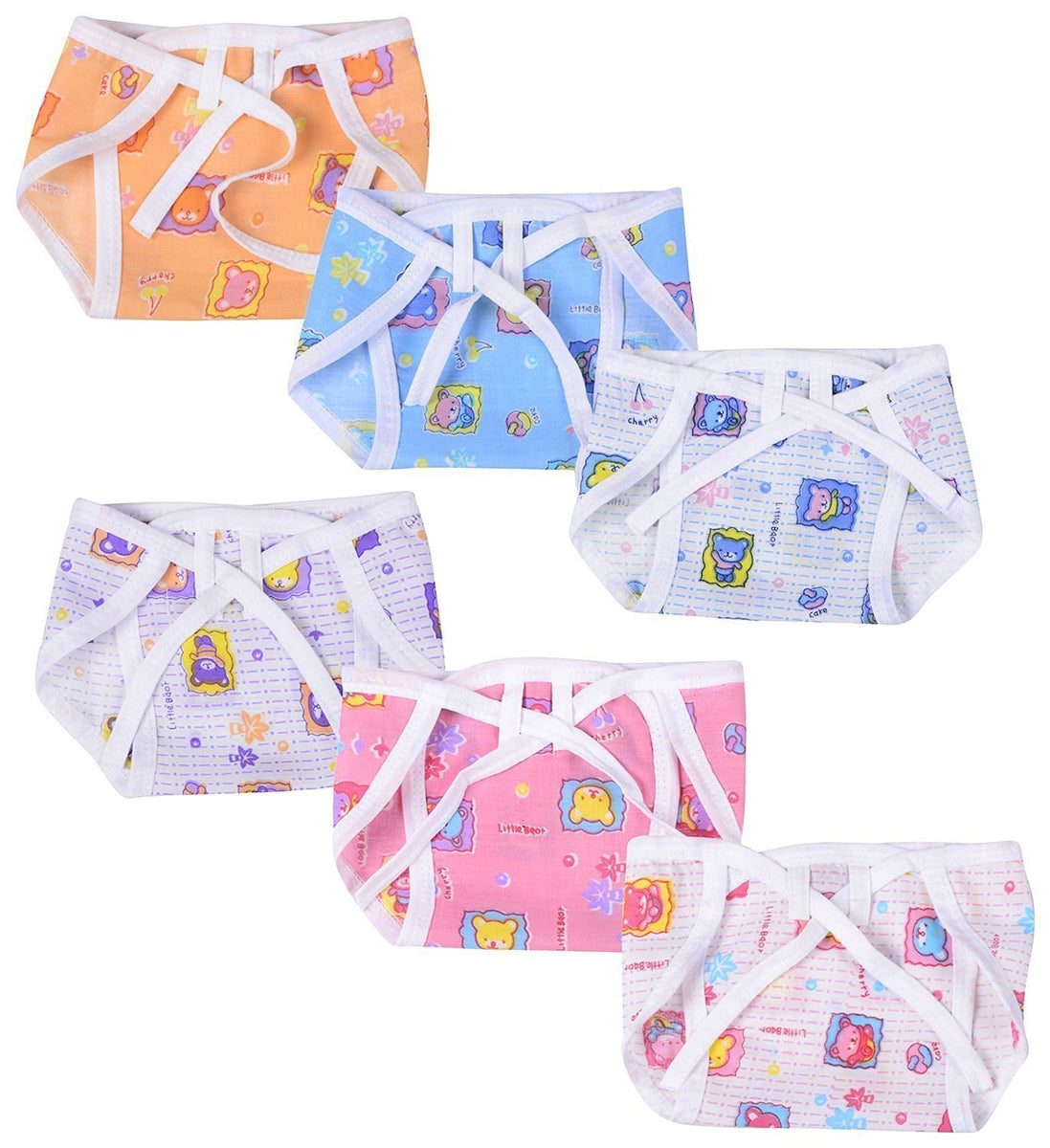 Fareto New Born Baby Cloth Single Layer Nappy, 0 to 3 Months (Pack of ...